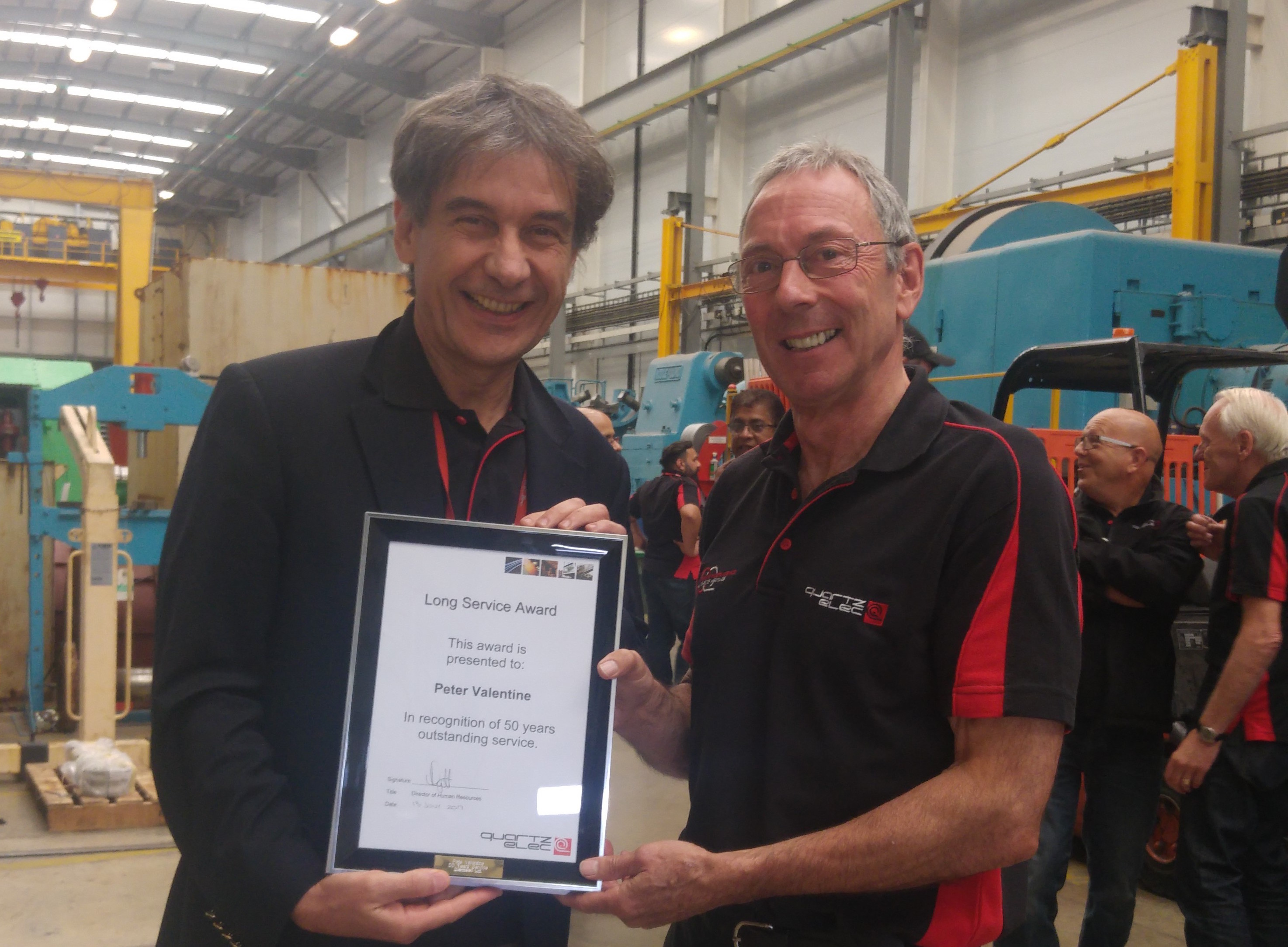 Quartzelec employee clocks up 50 years' service - Engineer News Network