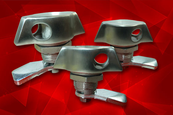 IP65 quarter-turn padlockable wing handle for enclosures - Engineer ...