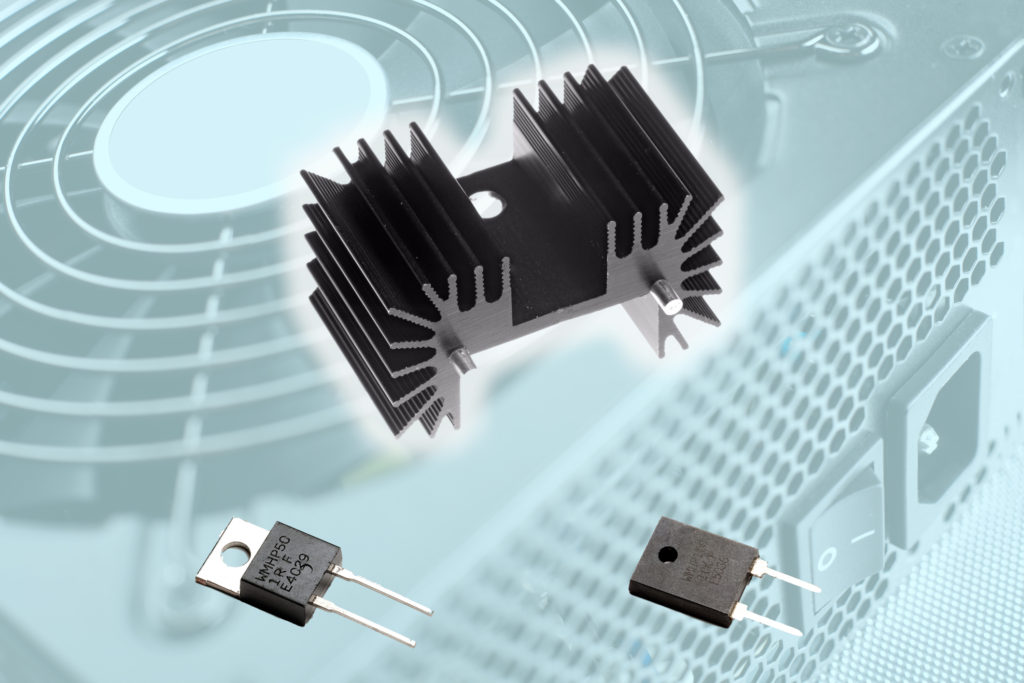 PCB mounted heatsink specifically designed for power resistors ...