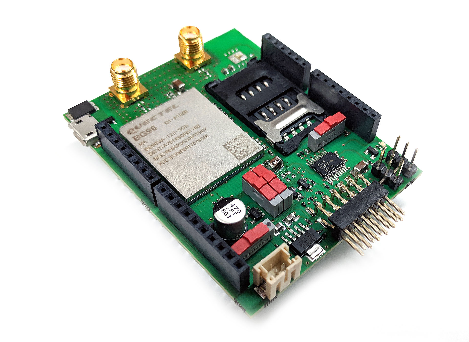 Multi-mode connectivity board supports LTE CAT NB1, M1 and E-GPRS ...