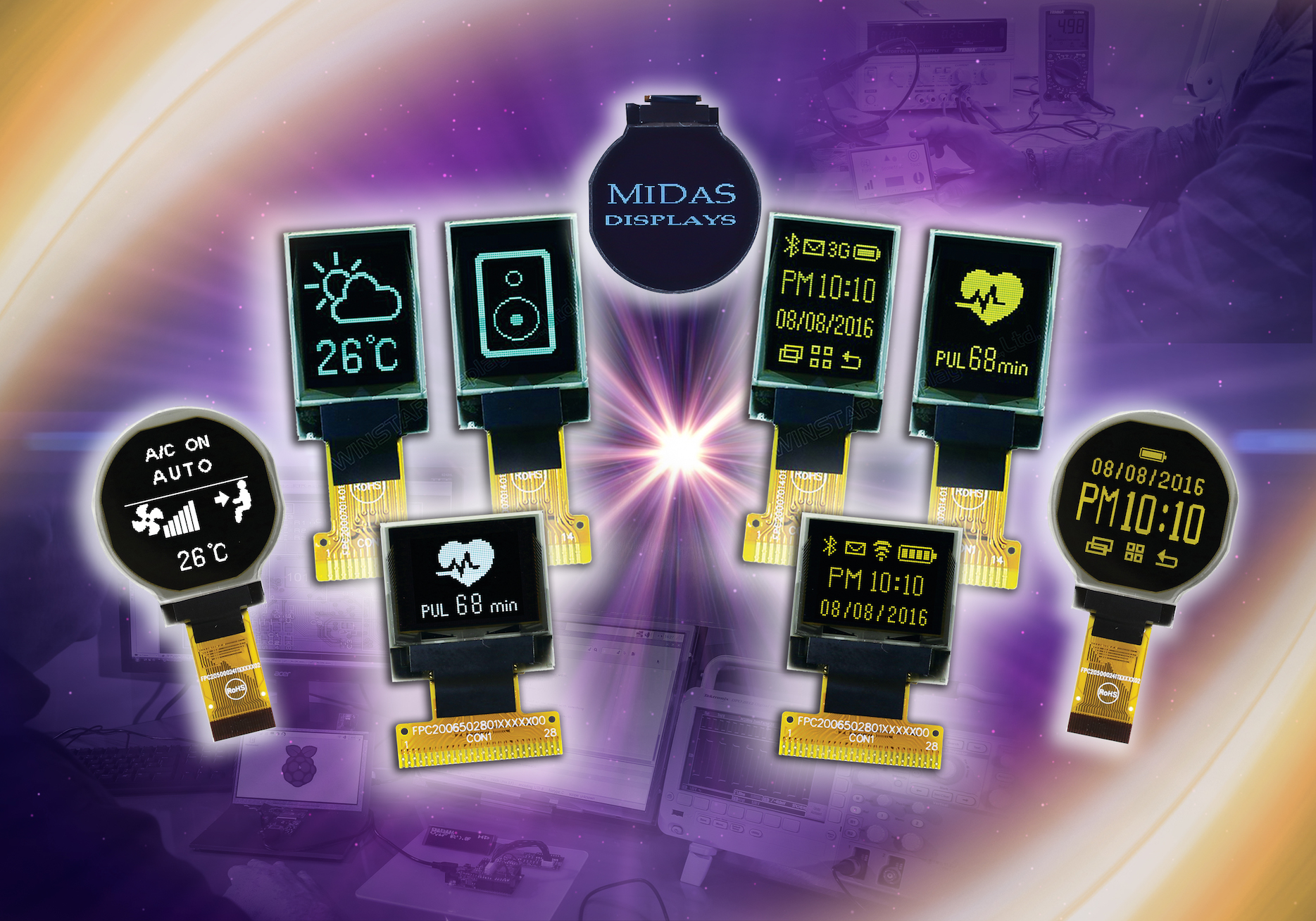 Micro OLED displays for hand-held, portable and wearable technology ...