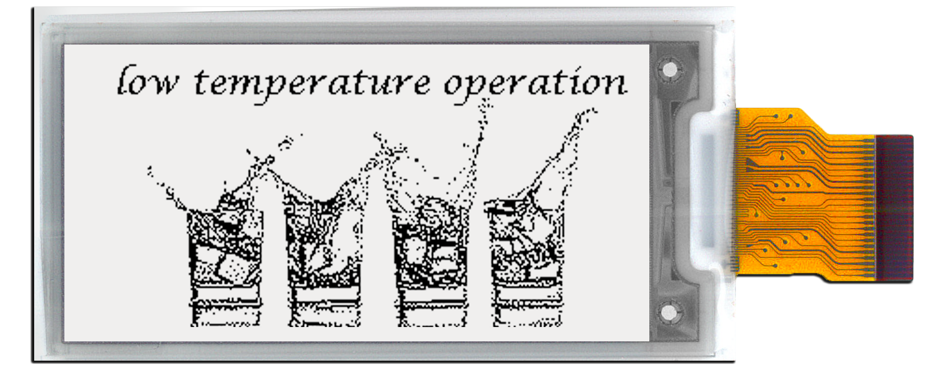 Low temperature e-paper displays suitable for dynamic labelling and ...