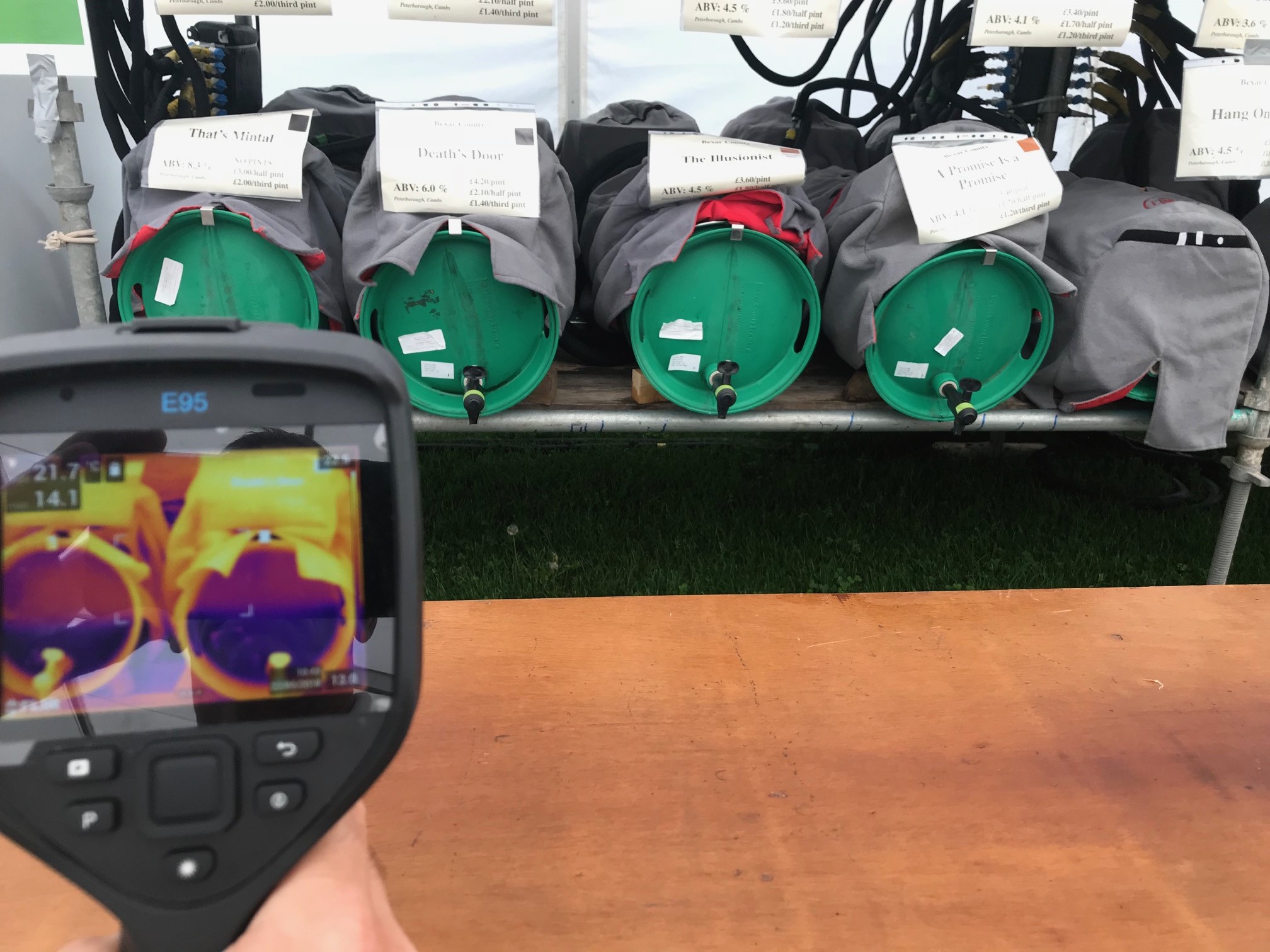 Thermal imaging cameras show beer levels in casks - Engineer News Network