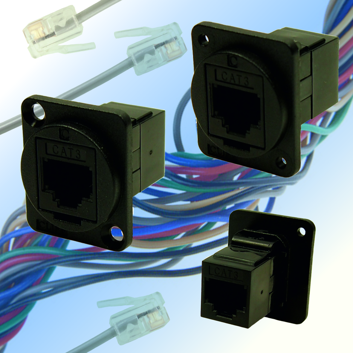 CAT3 RJ11 and RJ14 connectors available in panel mount - Engineer News ...