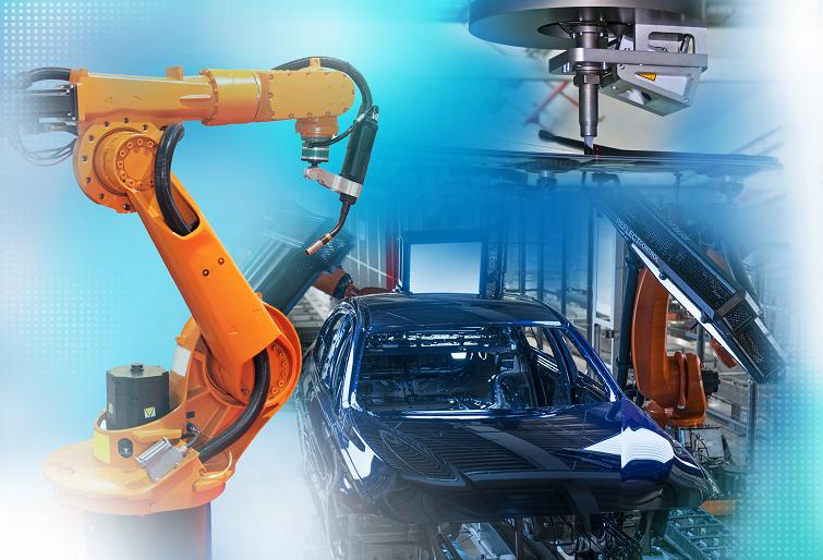 Can non-contact sensors guide the tools or devices attached to robot ...