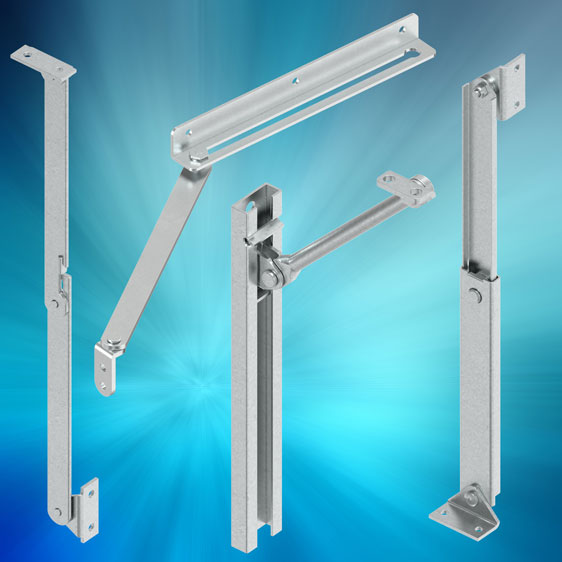 Cover stay and door stop solution to wind and gravity problems ...