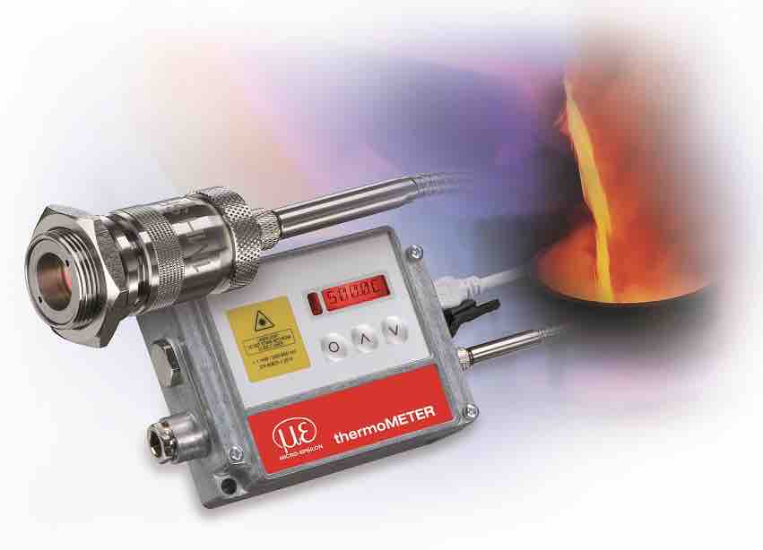 Ratio pyrometer has a lower temperature start point and a faster ...