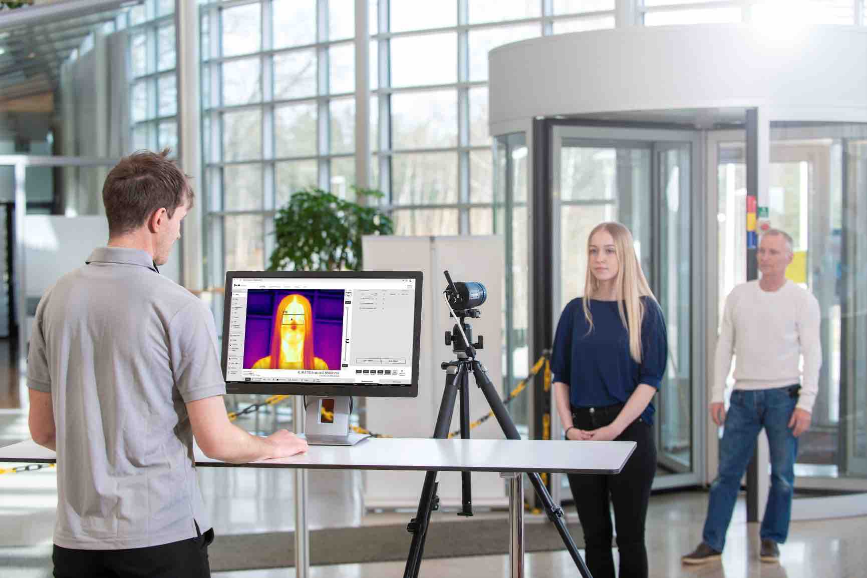 Thermal sensor for industrial monitoring and elevated skin temperature ...