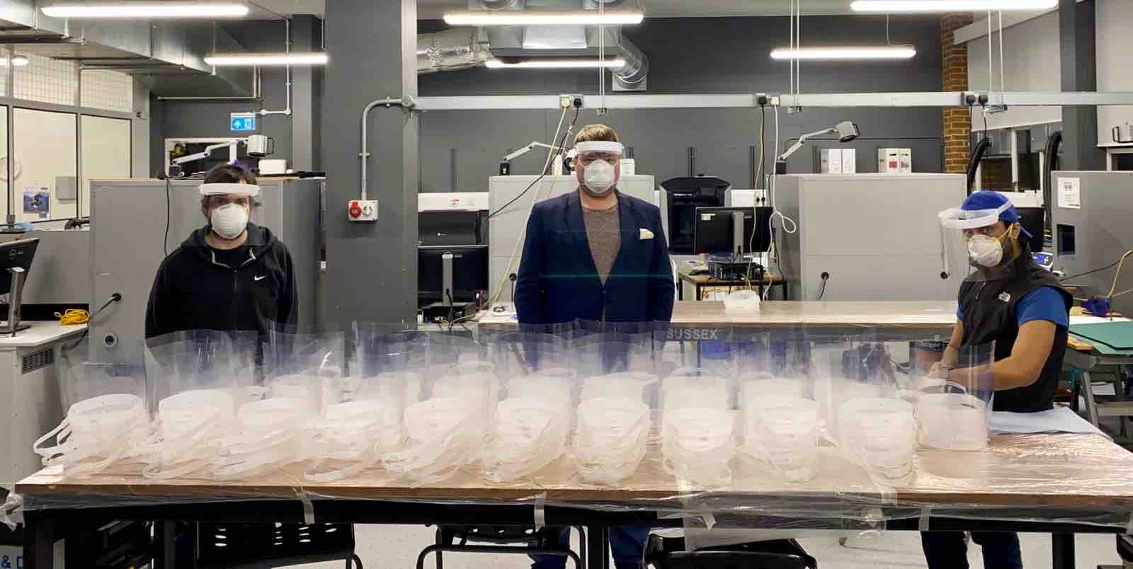 University of Sussex engineers create face shields for NHS - Engineer ...