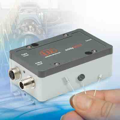 Robust eddy current controller is designed for use with miniature eddy ...