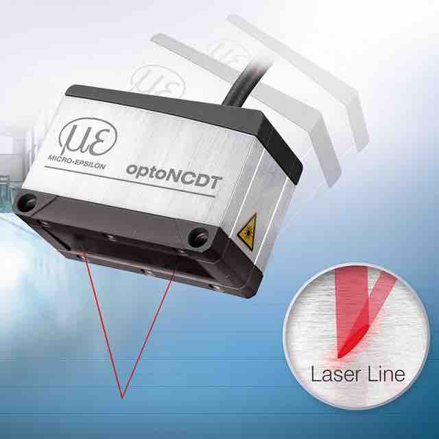 Laser line triangulation sensor for distance measurements on shiny ...