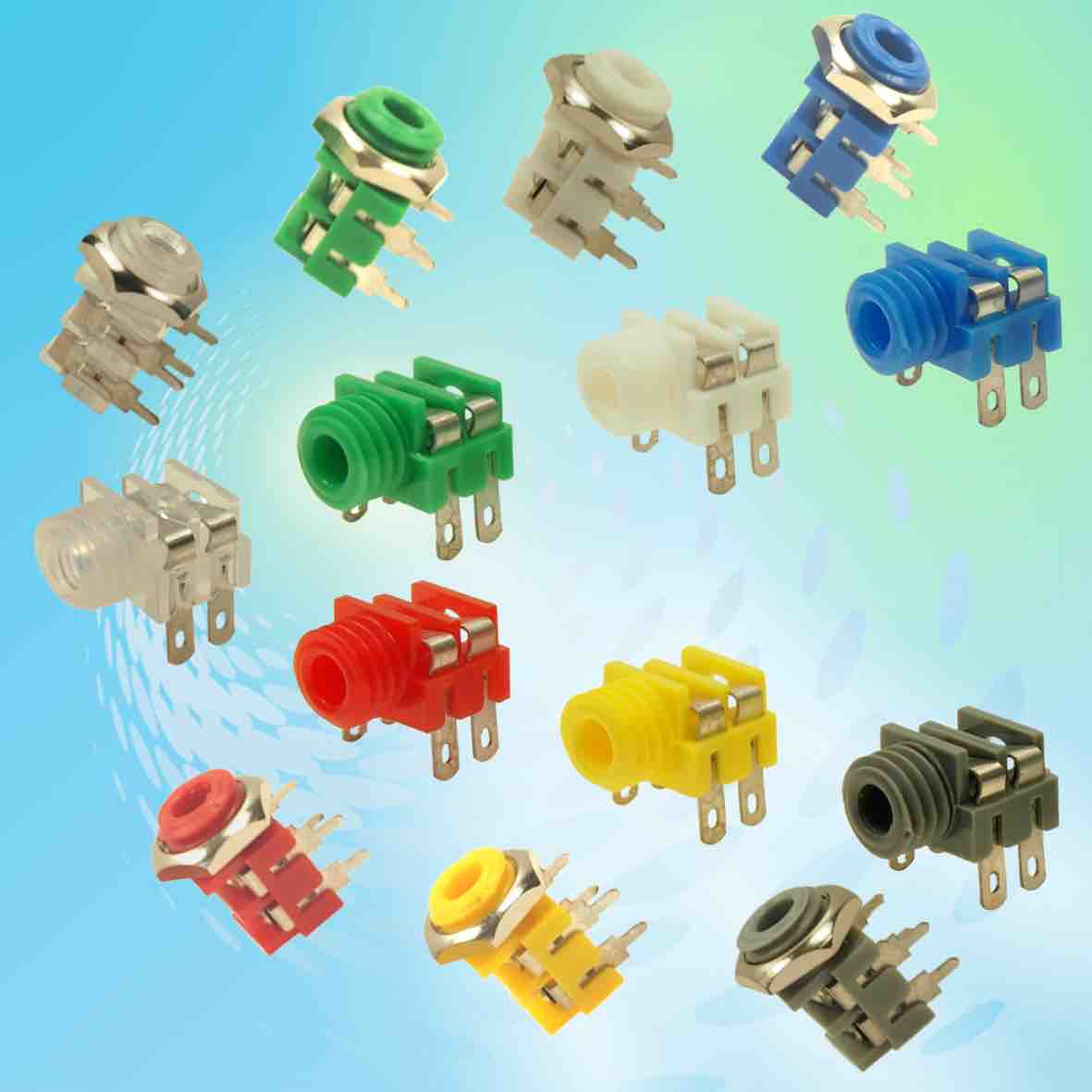 3.5mm jack sockets colour coded for ease of identification - Engineer ...
