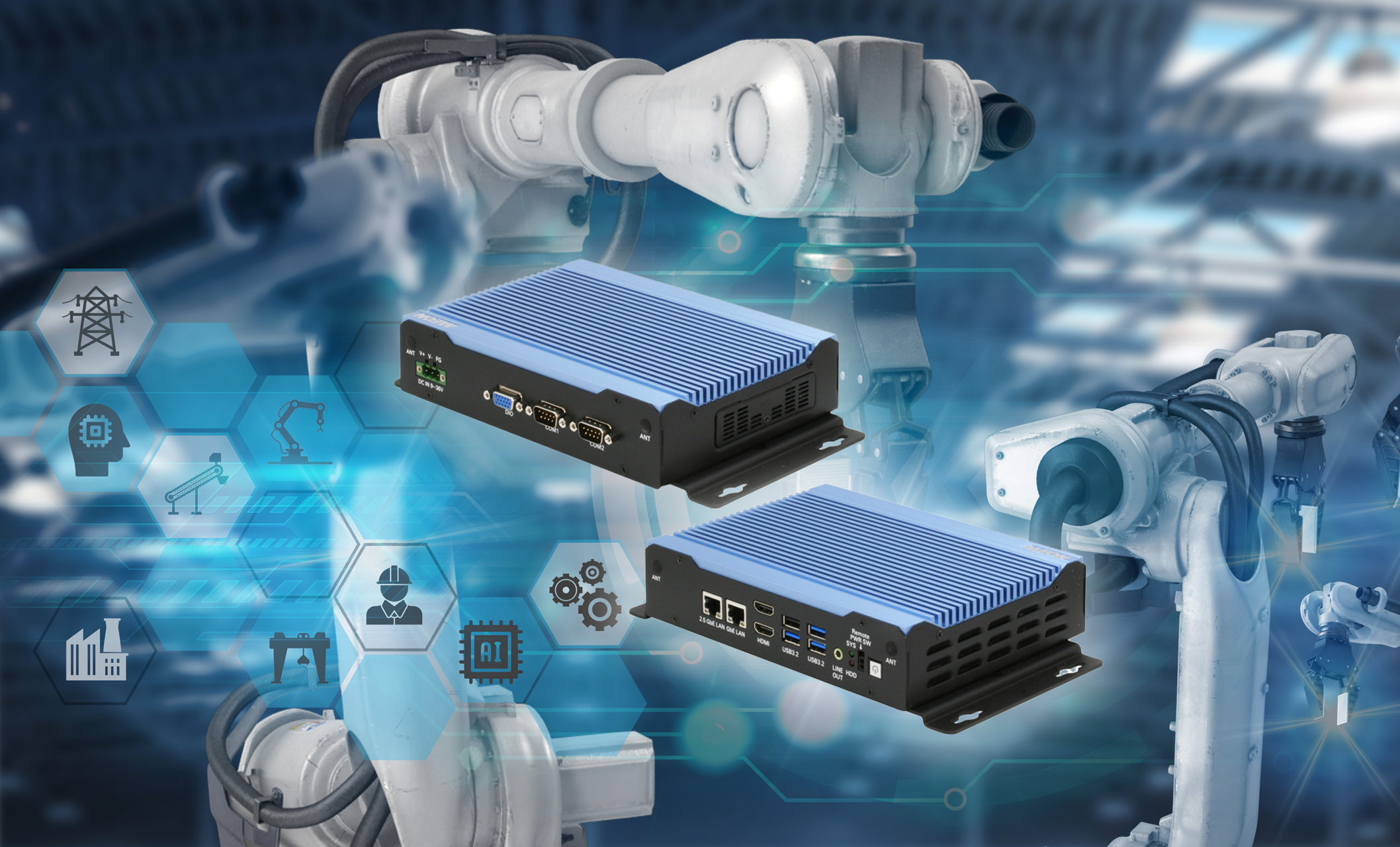 Rugged, compact computing system for embedded industrial applications ...