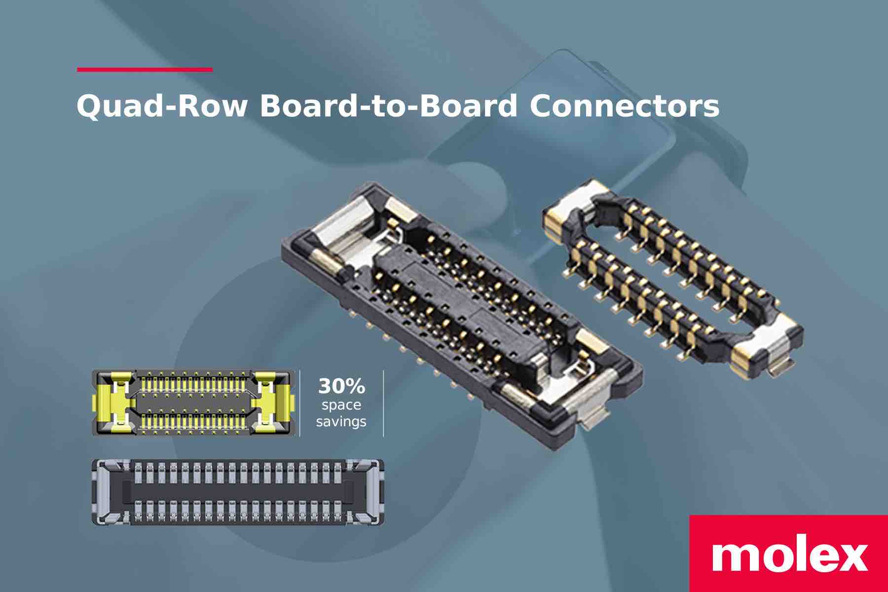 Quad-row board-to-board connectors - Engineer News Network