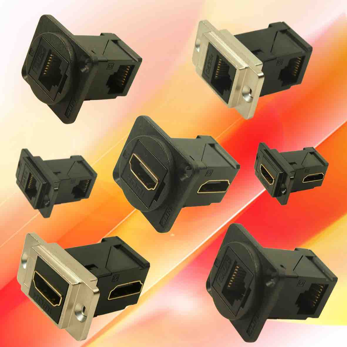 Right-angle versions of connectors for wall-mounted boxes without the ...
