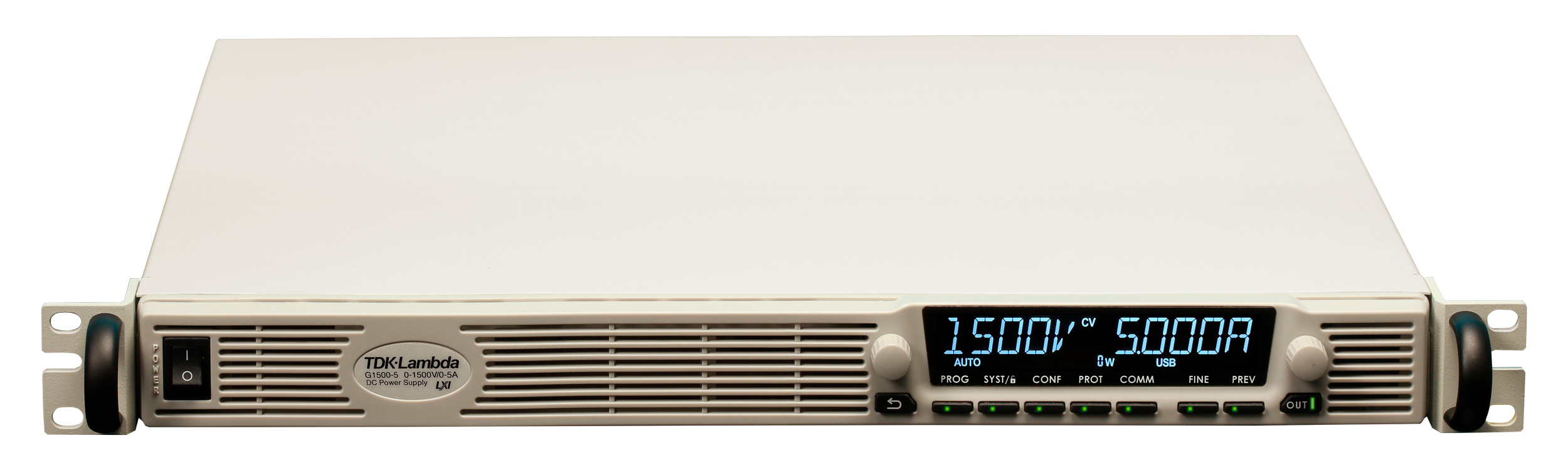 1U high 7,500W programmable power supply series offers models from 0 ...