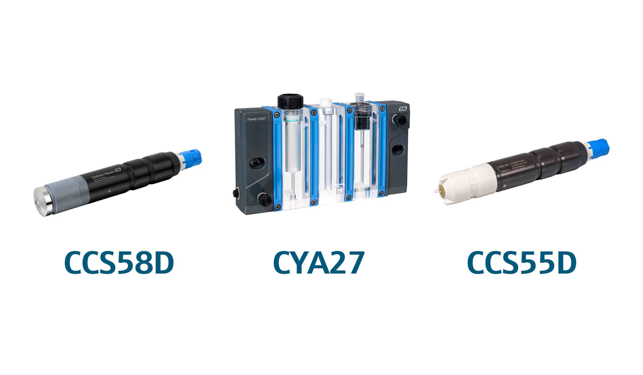 Sensors and holder assembly for disinfection and water treatment ...