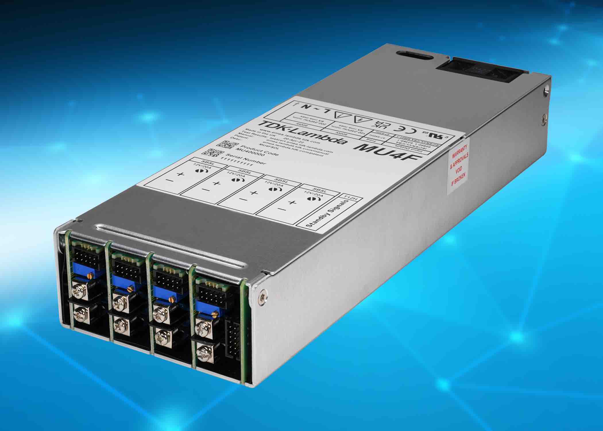 1U high modular power supply delivers up to 800W with BF-ready ...