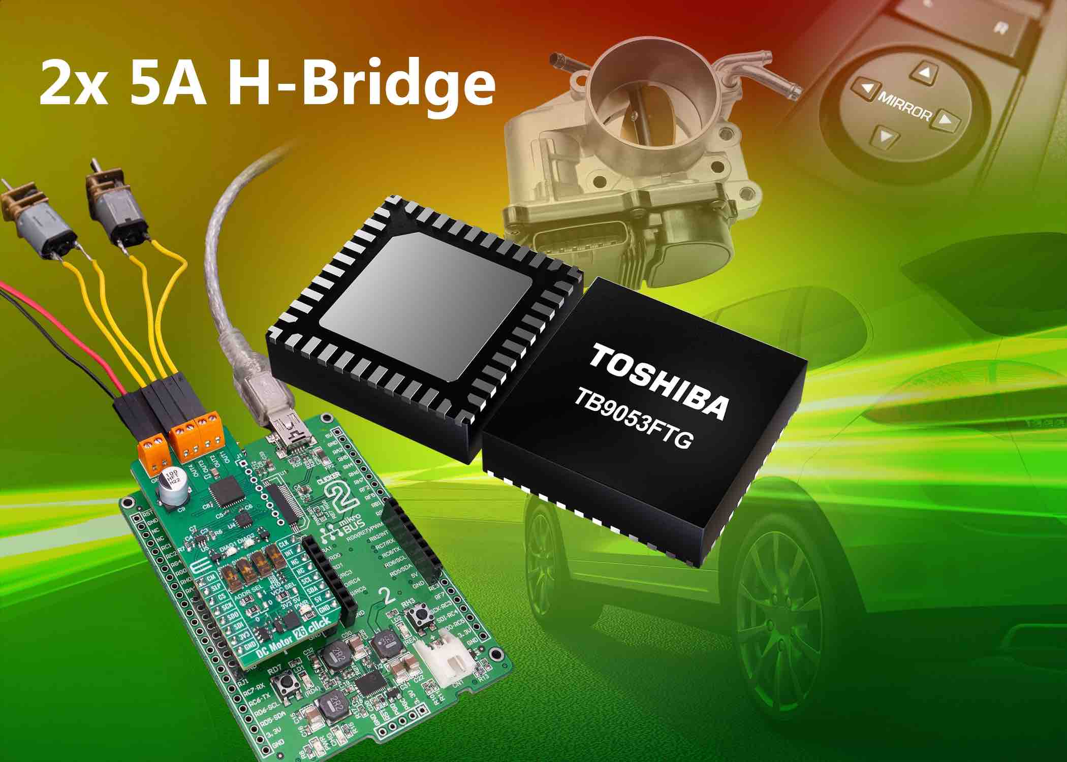 Driver provides dual H-bridge output stage that can drive two motors at ...