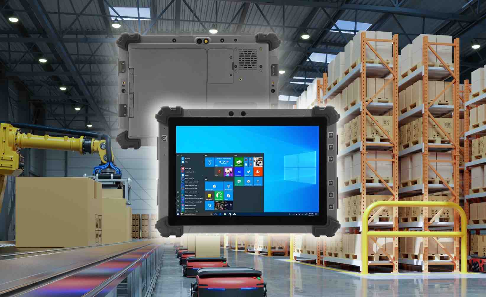 10.1-inch industrial tablet designed for continuous use in any ...
