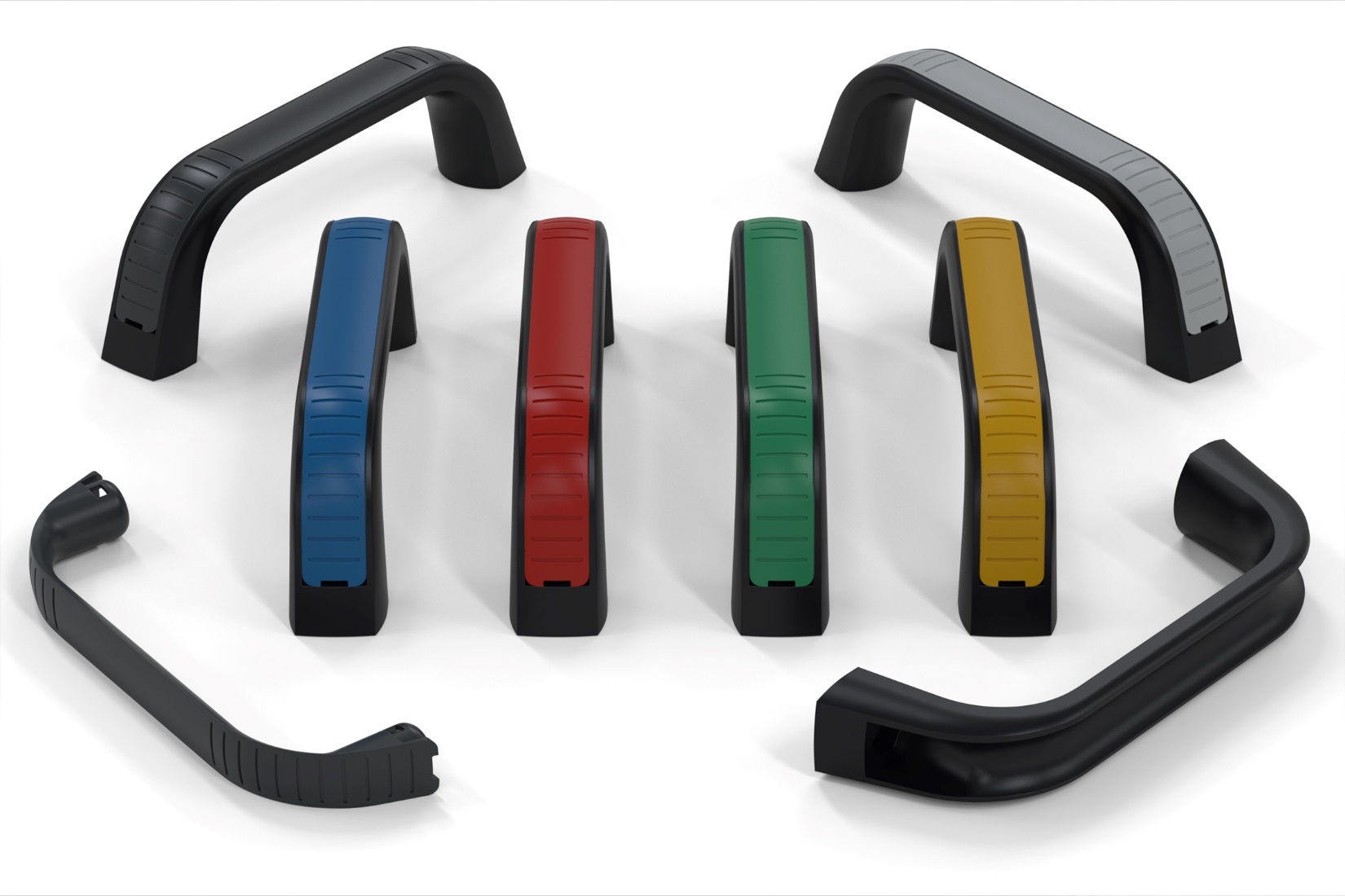 Coloured handles enhance ease of use for machines and industrial ...