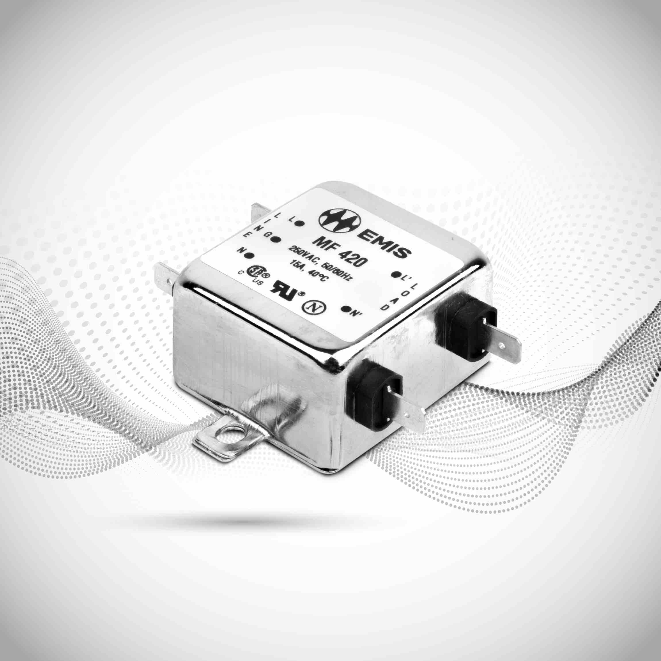 Single phase chassis mount EMI filters have compact form-factor ...