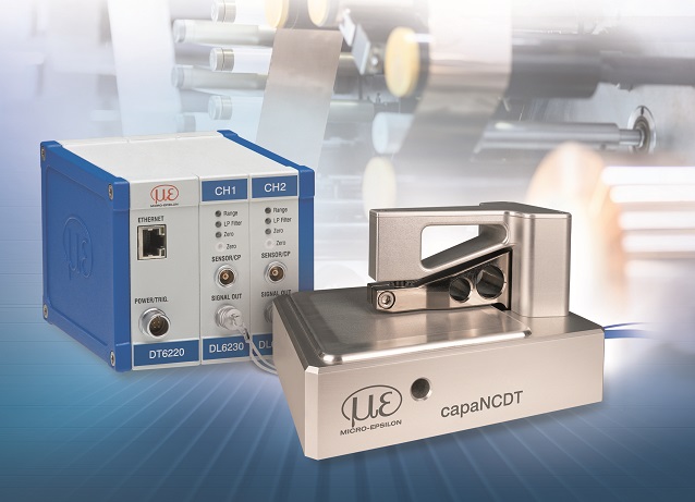 Offline capacitive system measures thickness of electrically conductive ...