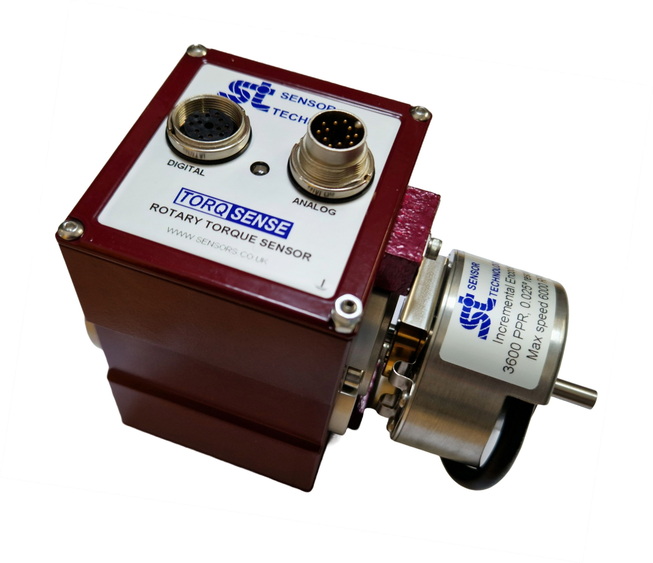 Digital rotary torque sensor with integrated incremental angle encoder ...