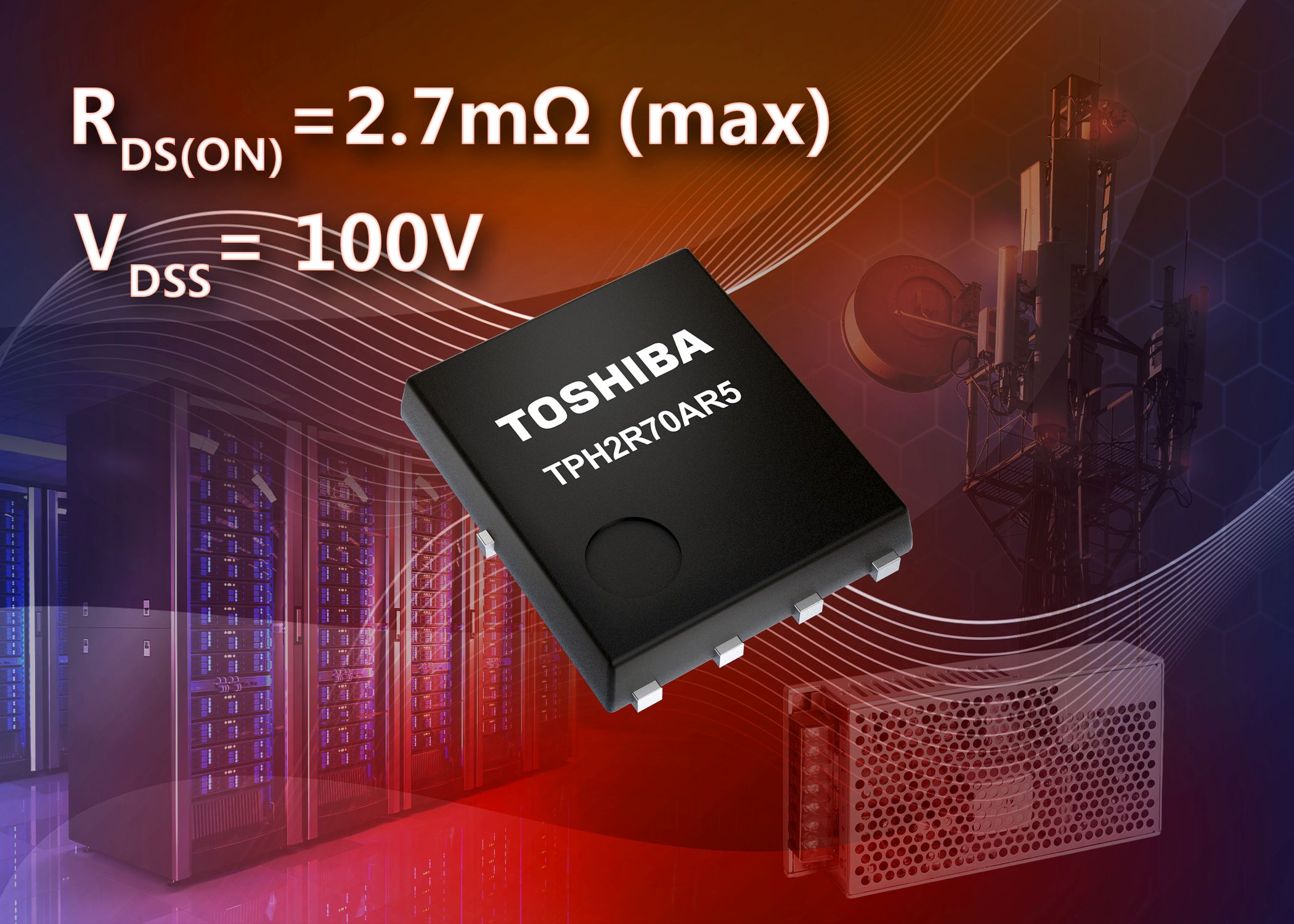 100V N-channel power MOSFET offering 2.7mΩ in 5.15mm x 6.1mm package ...