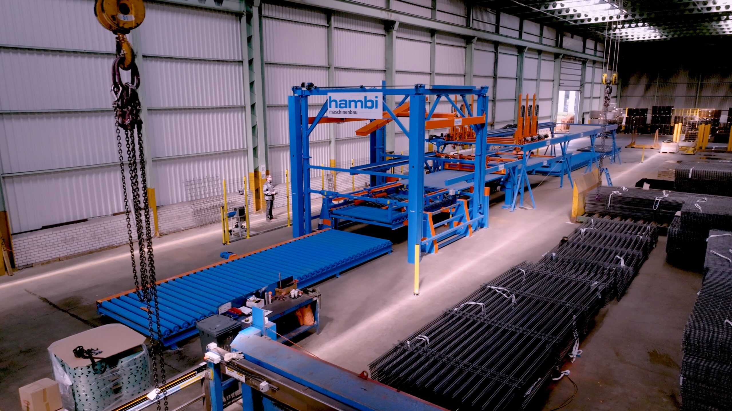 Synchronised control for automated steel mesh handling system ...