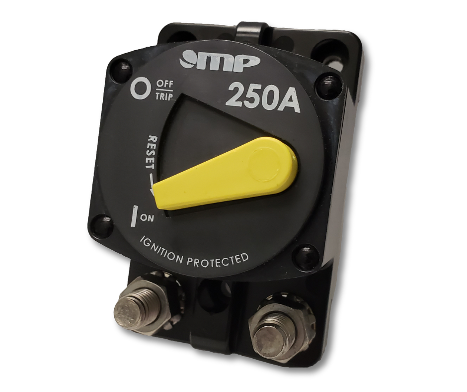Switchable high amp circuit breaker features an intuitive manual reset ...